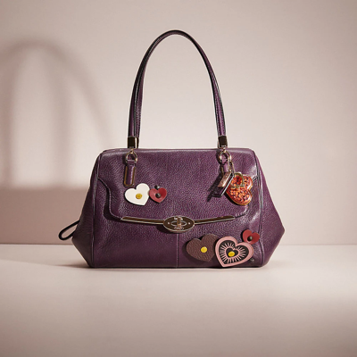 Coach Upcrafted Madison Small Madeline East/west Satchel In Gold/black ...