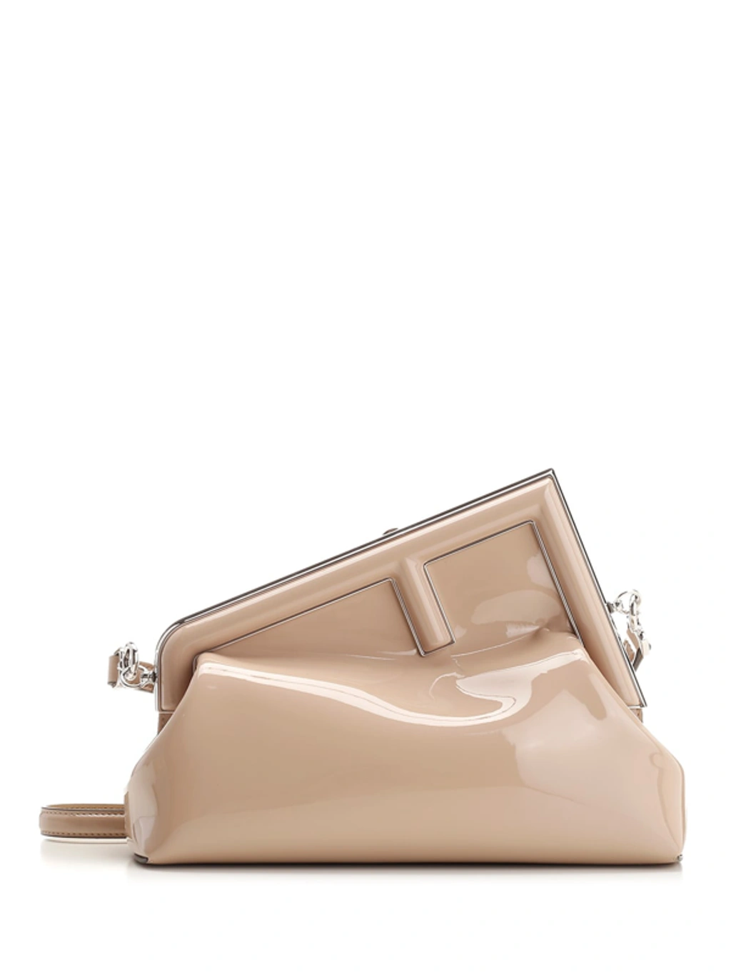 Fendi First Midi Clutch Bag In Beige | ModeSens