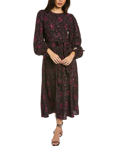 Ted Baker Merlisa Floral Print Midi Dress In Black | ModeSens