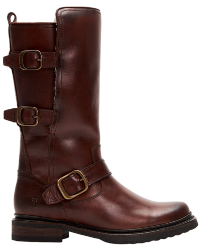 Frye Veronica Leather Boot In Brown | ModeSens