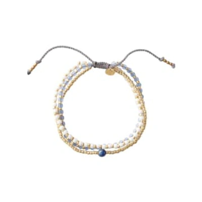 A Beautiful Story Loyal Lapis Lazuli Gold Coloured Bracelet | ModeSens