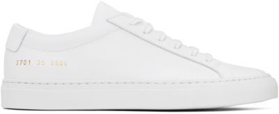 Common Projects White Original Achilles Low Sneakers In 0506 White ...