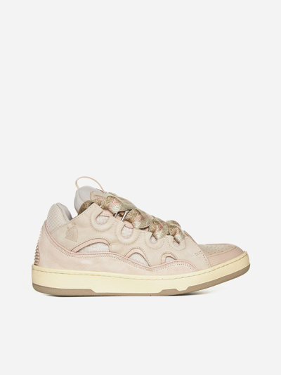 Lanvin Curb Sneakers In Nude & Neutrals | ModeSens