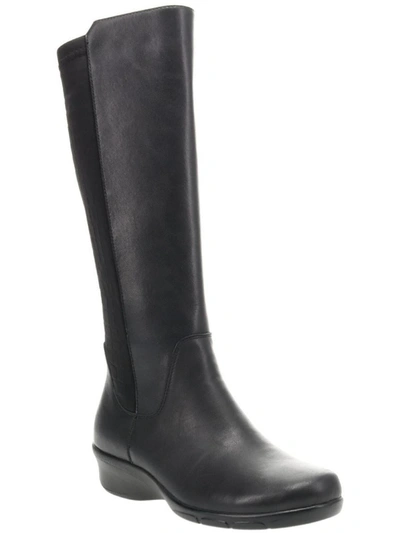Propét West Womens Leather Embossed Knee-high Boots In Black | ModeSens