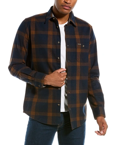 Point Zero Light Brush Flannel Shirt In Blue | ModeSens