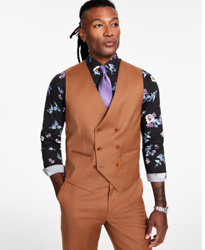 Tayion Collection Men's Classic-fit Copper Suit Separates Vest | ModeSens