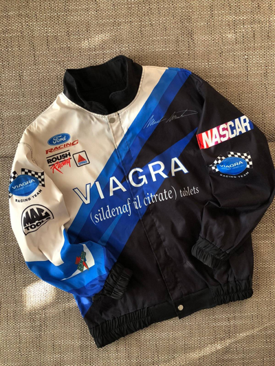 Pre-owned Nascar X Racing Nascar Mark Martin Viagra Ford Racing Jacket ...