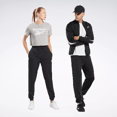 Reebok Identity Vector Knit Track Pants In Black | ModeSens