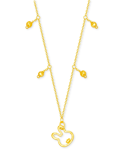 Chow Tai Fook Year Of Rabbit & Dangling Bead 16" Pendant Necklace In ...