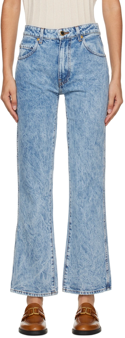 Khaite Blue Vivian Jeans In 094 Bryce | ModeSens