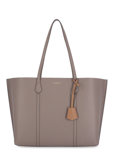 Tory Burch Perry Triple Tote Shopping Bag In Grey | ModeSens