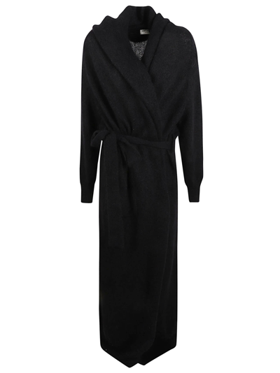 Saint Laurent Extra Cardi-coat In Black | ModeSens