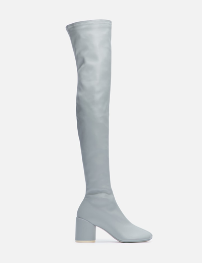 Mm6 Maison Margiela Anatomic 70mm Thigh-high Boots In Blue | ModeSens