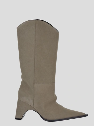 Coperni Bridge Cowboy Boot In Boots In Beige Suede Leather | ModeSens