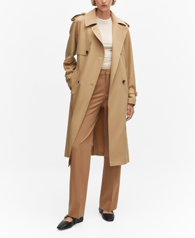 Mango Classic Trench Coat With Belt Medium Brown | ModeSens