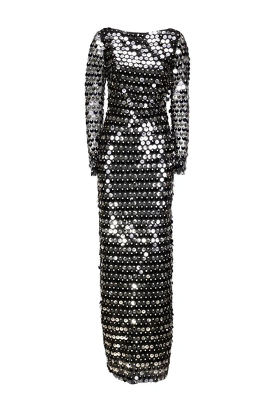 New Arrivals Sequin Long Sleeves Long Dress In Black Modesens