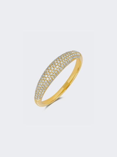 Ef Collection Diamond Dome Ring In 14k Yellow Gold | ModeSens