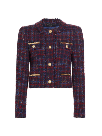 Generation Love Women's Kristen Cotton-blend Tweed Jacket In Navy ...