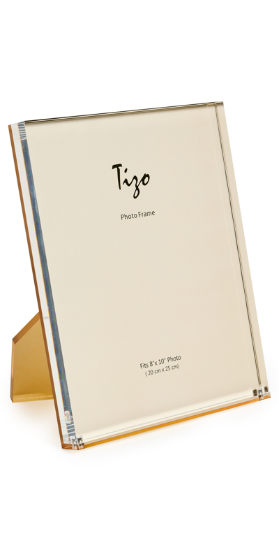 Tizo Design Lucite Frame W/easel Gold Back 8x10 Gold | ModeSens