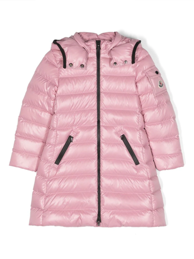 Moncler Piumino Lungo Moka In Pink | ModeSens Moncler Piumino Lungo Moka In Pink | ModeSens