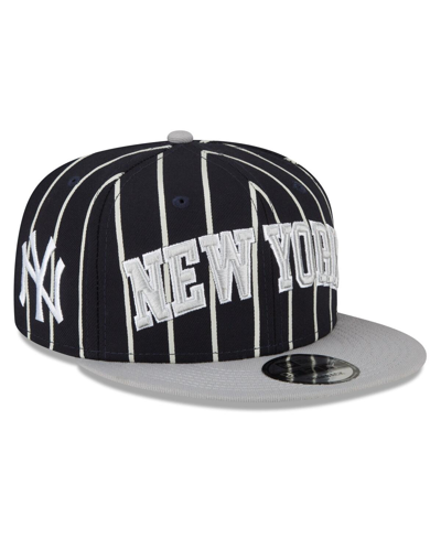 New Era Men's Navy, Gray New York Yankees City Arch 9fifty Snapback Hat ...