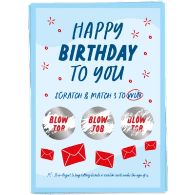 Kaart Blanche Dubbel Scratch Birthday Card In Blanche | ModeSens