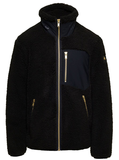 Moose Knuckles Zip-front Fleece Jacket In Black | ModeSens
