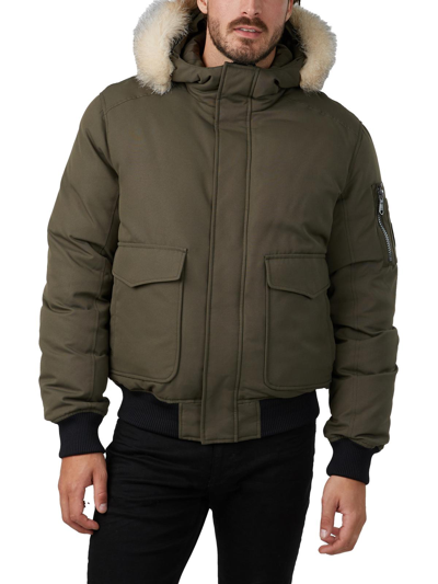 Pajar Lucas Mens Down Heavyweight Bomber Jacket In Green | ModeSens