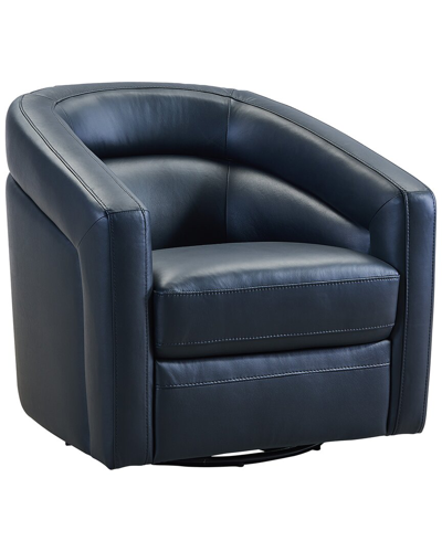 Armen Living Desi Contemporary Swivel Accent Chair In Black | ModeSens