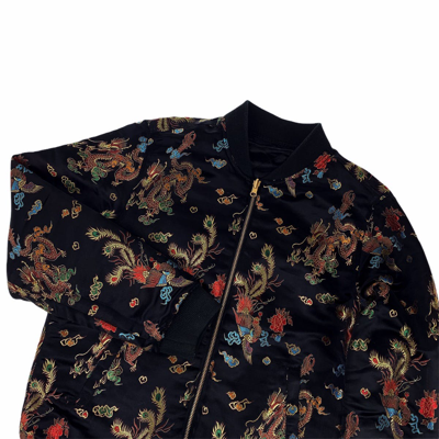 Pre-owned Supreme S/s 15 Emperor Reversible Bomber Jacket In Black ...