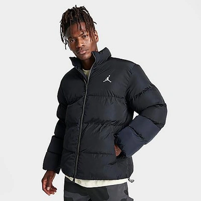 Nike Jordan Essentials Puffer Jacket Black In Black/white | ModeSens