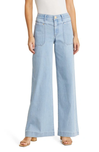 Wit & Wisdom 'ab'solution V-yoke High Waist Wide Leg Jeans In Light ...