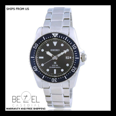 Pre-owned Seiko Prospex Blue Dial Solar Diver's Sne585p1 200m Men's ...