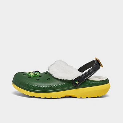 Crocs Little Kids' X Elf Classic Lined Clog Shoes In Green/lemon | ModeSens