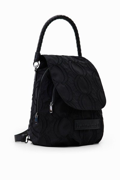 Desigual Multi-position Circle Backpack In Black | ModeSens