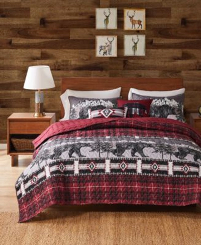 Greenland Home Fashions Timberline Lodge Style Quilt Sets In Red | ModeSens