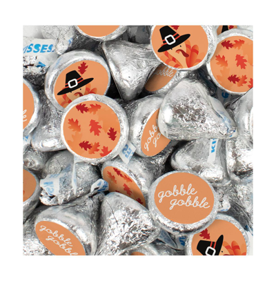 Just Candy Thanksgiving Candy Chocolate Hershey's Kisses Bulk, 180 ...