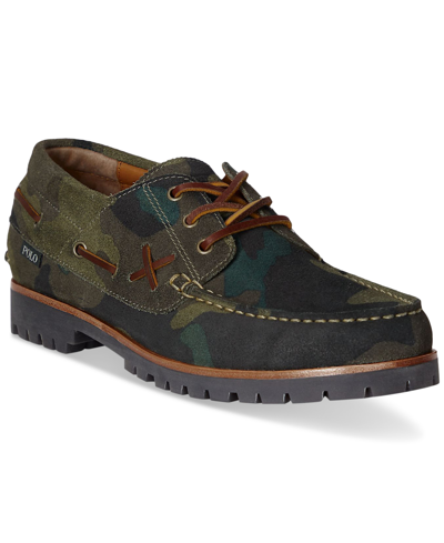 Polo Ralph Lauren Ranger Deck Derby In Camo Olive | ModeSens