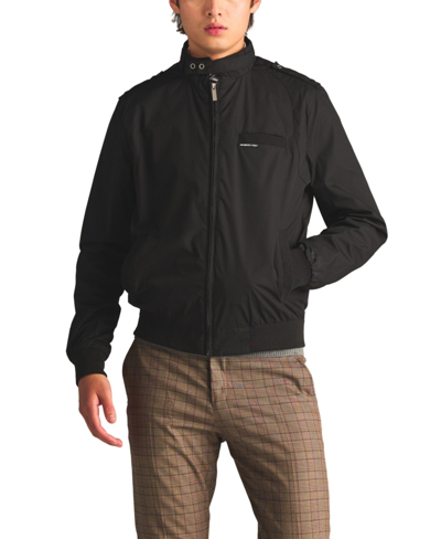 Members Only Men's Classic Iconic Racer Jacket (slim Fit) In Black ...