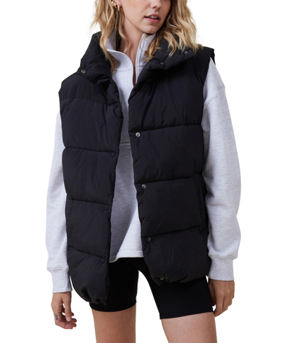 Cotton On Women's The Mother Puffer Vest 2.0 Jacket In Black | ModeSens
