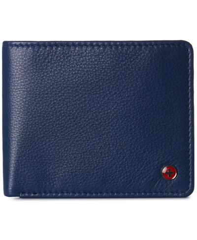 Alpine Swiss Mens Commuter Rfid Bifold Wallet 2 Id Windows Divided Bill ...