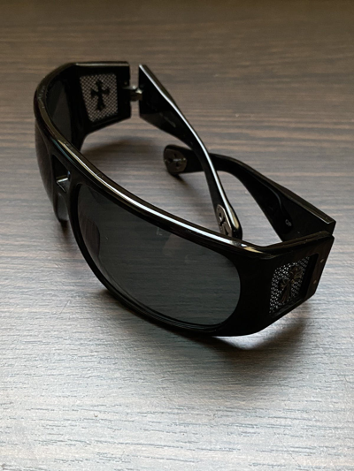 Pre-owned Chrome Hearts Post-op Sunglasses In Black | ModeSens