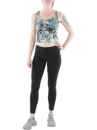 Calvin Klein Performance Womens Printed Racerback Tank Top In Green ...