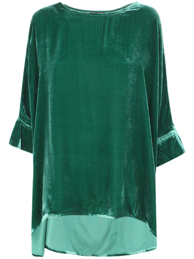 Bianco Levrin Rene Round Neck Shirt In Green | ModeSens