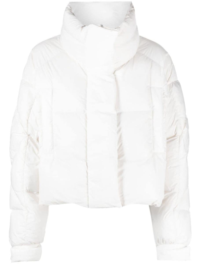 Bacon Puffa Ring Puffer Jacket In White | ModeSens