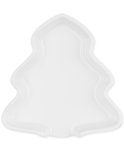 Le Creuset Noel Collection Stoneware Holiday Tree Spoon Rest In White ...