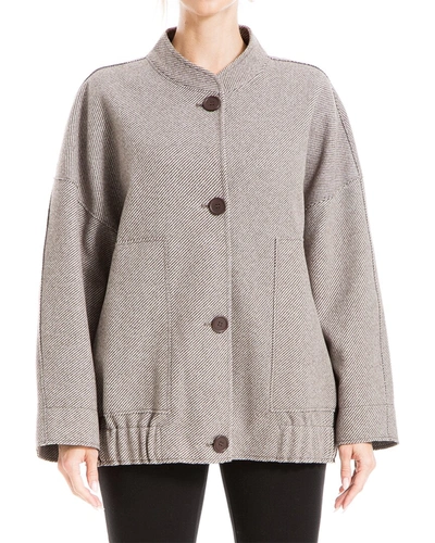 Max Studio Brushed Knit Jacket In Beige | ModeSens