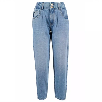 Yes Zee Elevated Casual Chic High-waist Women's Jeans In Blue | ModeSens