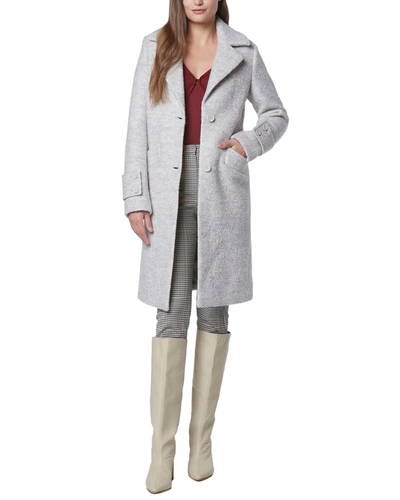 Andrew Marc Pressed Boucle Wool-blend Jacket In Grey | ModeSens