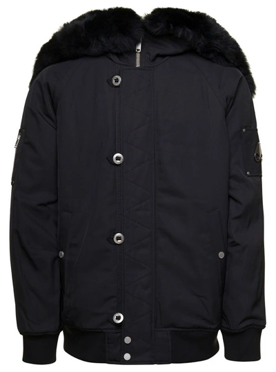Moose Knuckles Mens Flight Bomber In Black | ModeSens